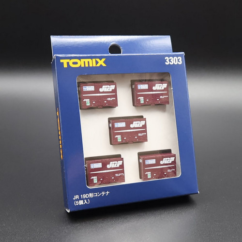 Tomix 3303 - J.R. Container Type 19D (5 Pieces) | J Scale