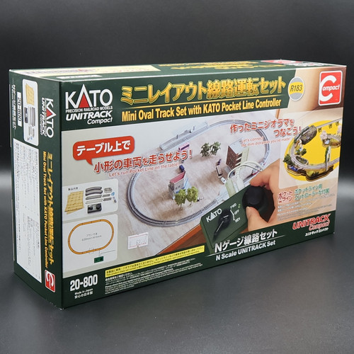 Kato 20-800 - Mini Oval Track Set w/KATO Pocket Line Controller | J Scale
