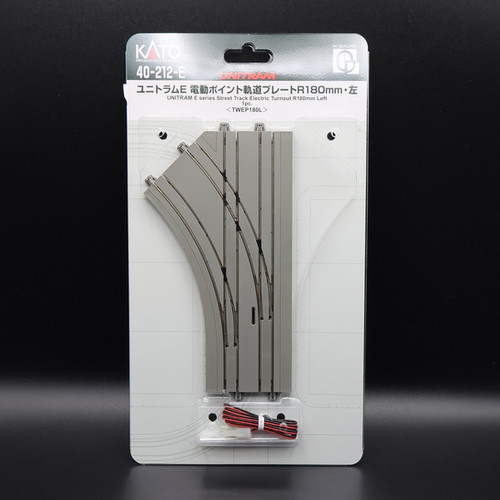 Kato 40-212-E - UNITRAM E Street Track Electric Turnout R180mm (7 4/5 ...
