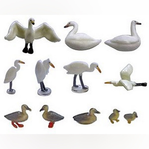 Kato 6-606 - Figuanimal Japanese Animal 1/87 Waterfowl (12 Pieces) | J ...