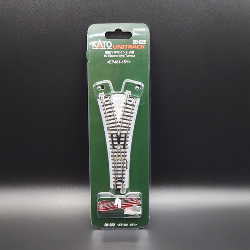 Kato Unitrack 20-222 - #2 Electric Wye Turnout (R481-15) (1 Piece) | J ...