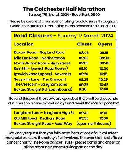 Event Info | Colchester Half Marathon