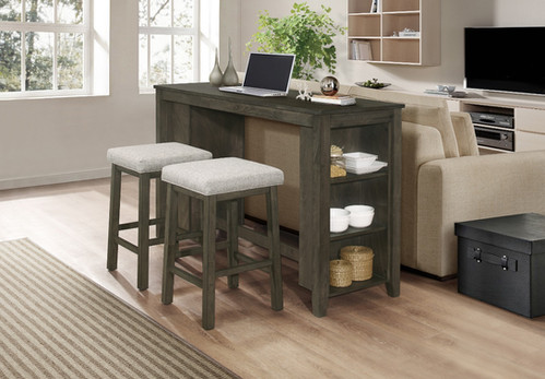 Churon Gathering Bar Table & 2 Stools (3 pc set) | HavenHomeFurnishings
