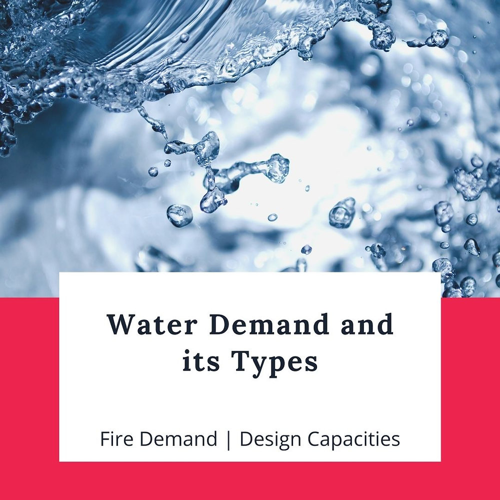 Water Demand And Its Types Fire Demand Formulas Design Capacities Of