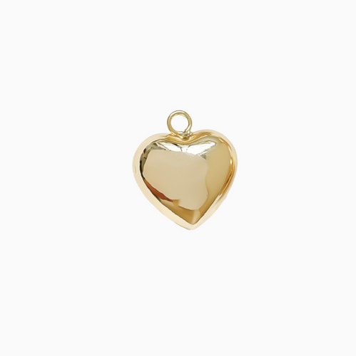 Large Gold Heart Charm | The Jewelconic