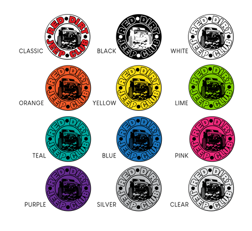 RDJC Official Decals | Red Dirt Jeep Club