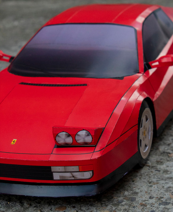 FERRARI TESTAROSSA| Papercraft Ddiaz Design