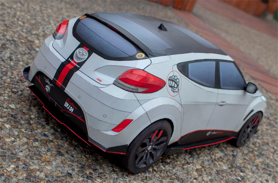HYUNDAI VELOSTER | Papercraft Ddiaz Design