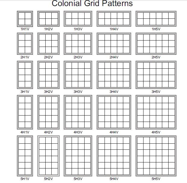 COLONIAL GRID PATTERNS | glass