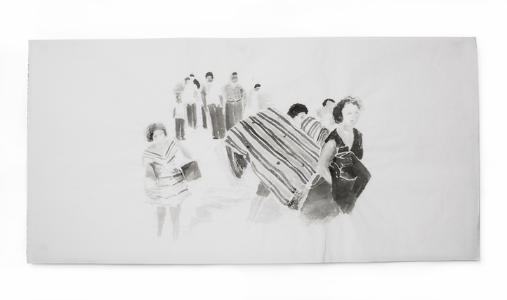 Ruti Singer | Contemporary art | Ink on paper | רותי זינגר | ישראל