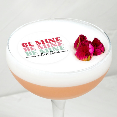 Valenties BE MINE Edible Drink Toppers | The Edible Design Co