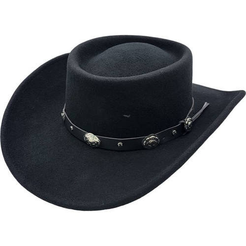 Wool Felt Gambler Cowboy Hat | country2western