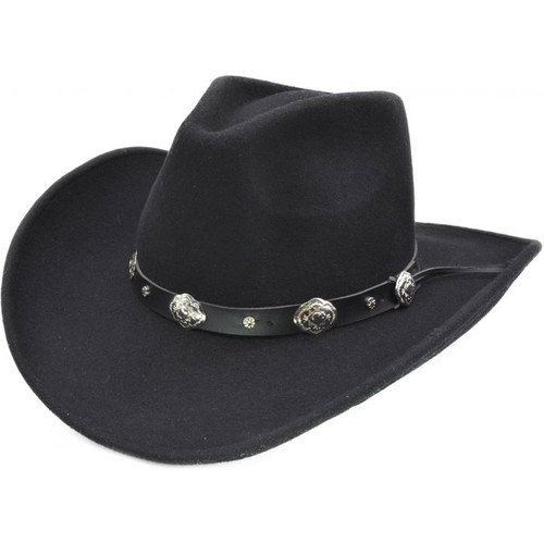 Wool Felt Pinched Front Cowboy Hat Bk | country2western