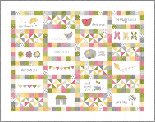 Spring Hello Spring Quilt Pattern Featuring Spring Chicken Fabric by ...