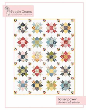 Flower Power Quilt Kit Featuring Farm Girls Unite by Poppie Cotton ...