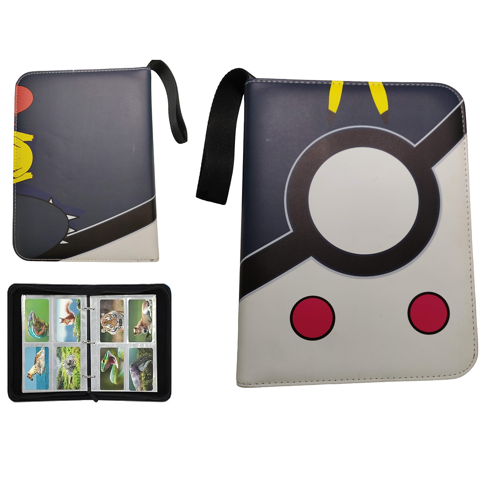 Álbum de 4 bolsillos Pikachu, Snorlax y Charizard Card Binder para 400 ...