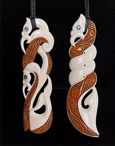 Stained Bone Manaia Taonga set | Mixt Couture https://static.wixstatic ...
