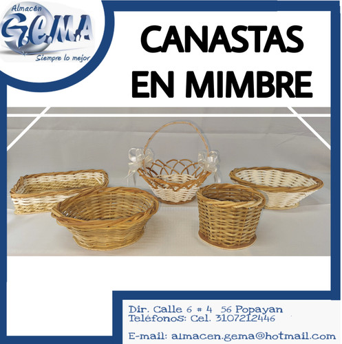 CANASTAS EN MIMBRE | Almacén GEMA