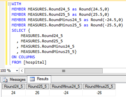 Different Rounding Methods In Sql Server Relational Engine And Ssas 4088
