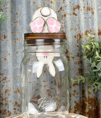 Mason Jar Bunny Topper | The Hidden Penny