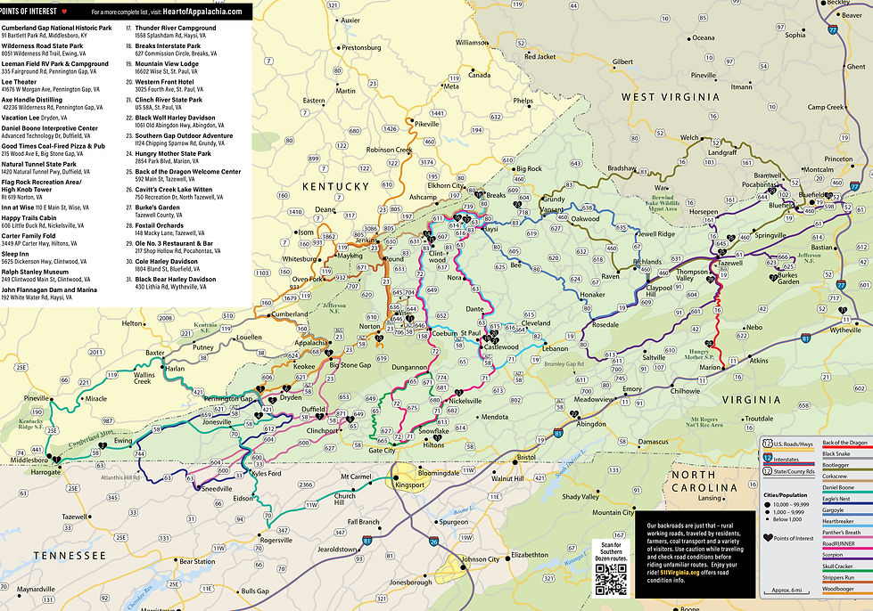 Routes | Appalachian Backroads | Saint Paul