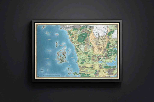 faerun map - map of faerun - forgotten realms map - sword coast map ...