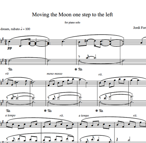 Moving the Moon One Step To The Left - Piano Solo - Jordi Forniés ...