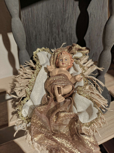 Vintage stijl kindje Jezus | 'T Muizennest