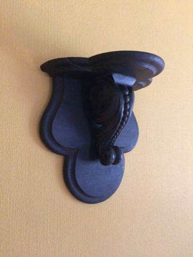 Houten zwarte wandconsole | 'T Muizennest