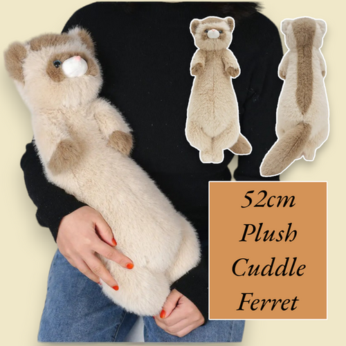 52cm Plush, Cute, Cuddle Ferret Toy/Pillow. | ferretbedding