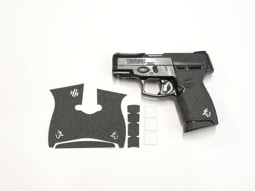 Taurus G2 C with White Inserts Gun Grip Enhancement Gun Kit | HANDLEITGRIPS