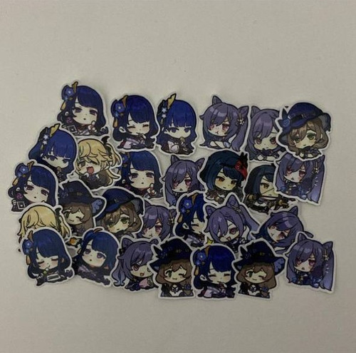 Electro set | Genshin Impact Chibi | EStickers