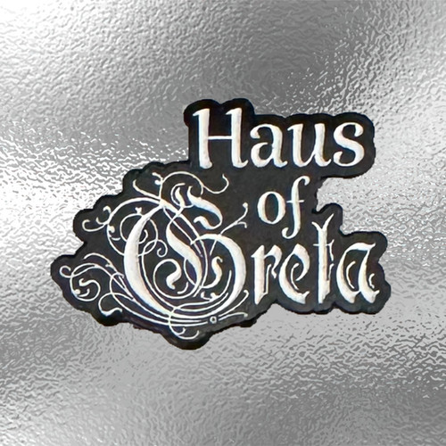 Pin - Haus of Greta Logo B&W enameled | Haus of Greta