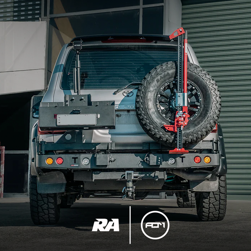 RockArmor Dual Wheel Carrier - Toyota Land Cruiser 100/105 Series | AOM ...