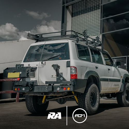RockArmor Dual Wheel Carrier - Nissan Patrol GU Series 1,2,3 | AOM ...