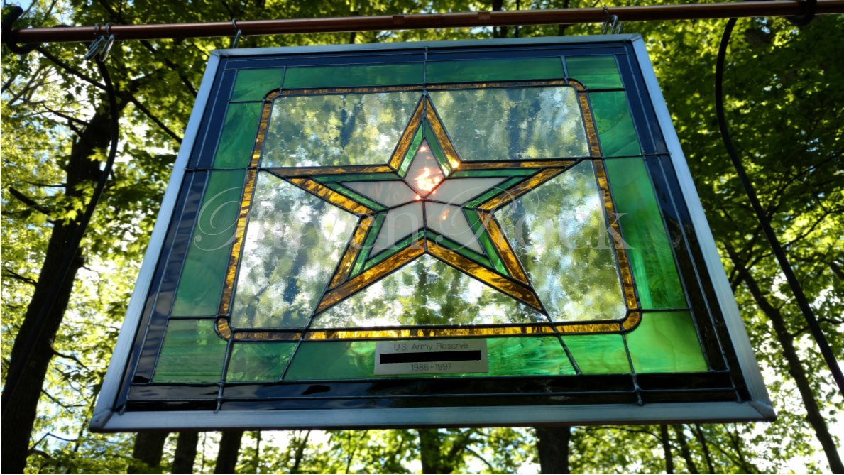 Custom Designed Military Stained Glass | Virginia | Raven Rock Glass