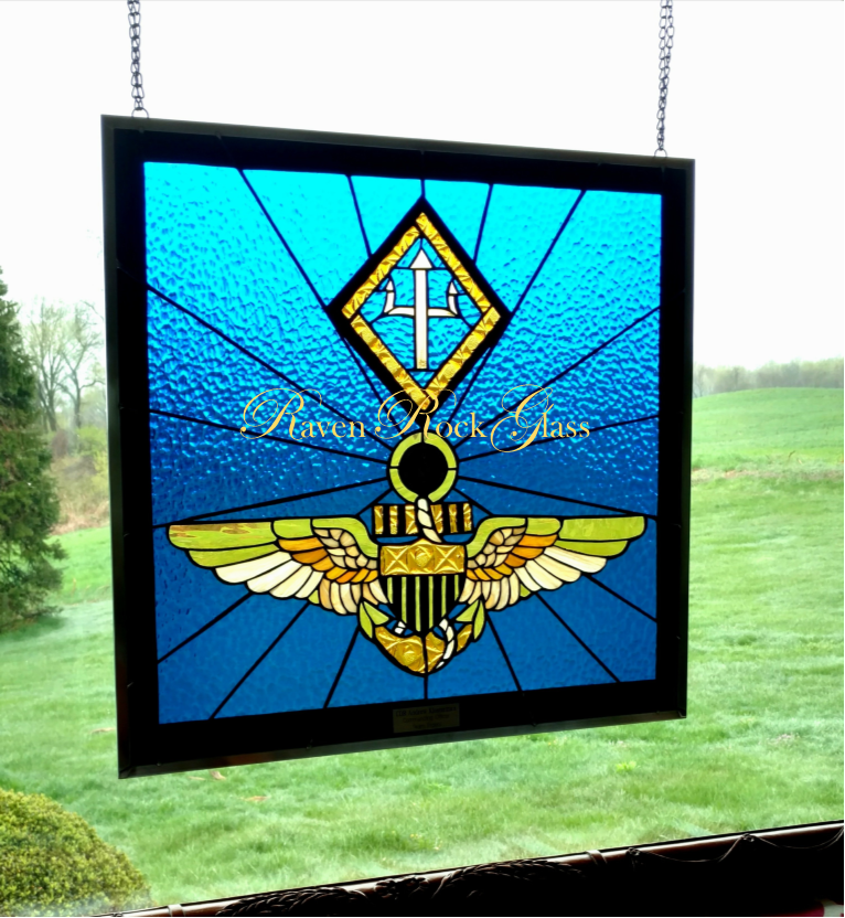 Custom Designed Military Stained Glass | Virginia | Raven Rock Glass