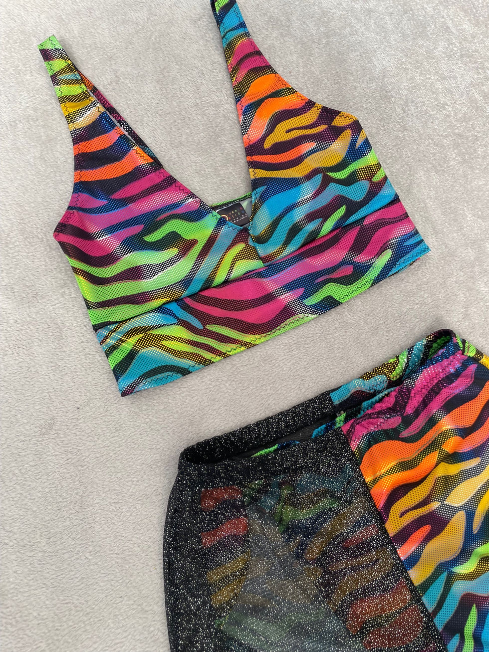 Funky Festival Clothes UK - Reflective & Handmade Festival Outfit