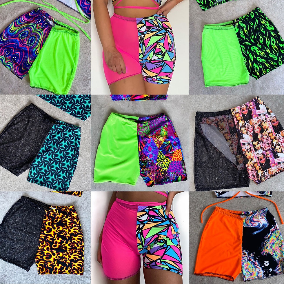 Funky Festival Clothes UK - Reflective & Handmade Festival Outfit