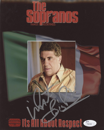 Vincent Pastore The Sopranos signed 8x10 All About Respect | Sopranos