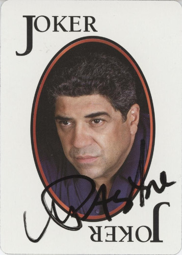 Vincent Pastore The Sopranos signed Joker Playing Card | Sopranos