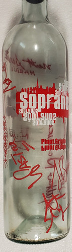 The Sopranos Pinot Grigio Wine Bottle Signed by 15 Chianese Bracco ...