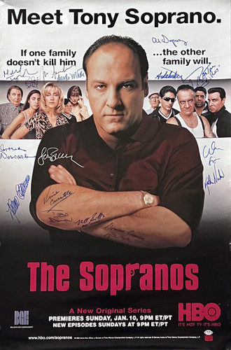 The Sopranos Meet Tony Original 1st Season HBO Poster Signed by 18 Cast ...