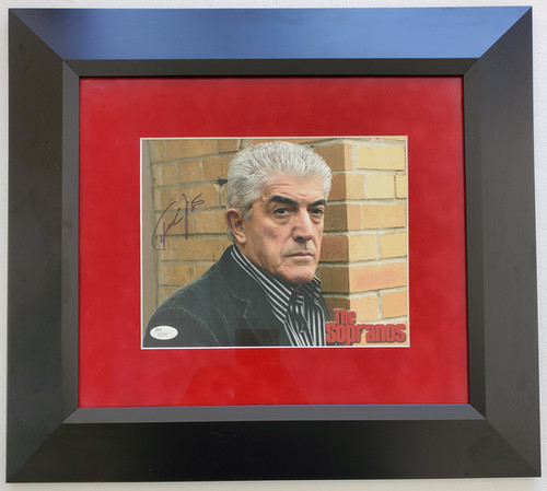 Frank Vincent The Sopranos signed 8x10 FRAMED UV GLASS | Sopranos