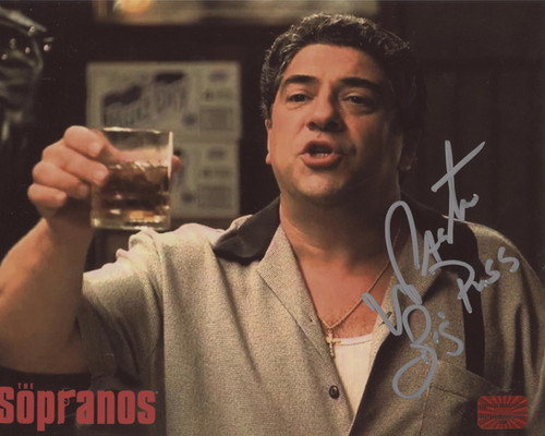 Vincent Pastore The Sopranos signed 8x10 Salute | Sopranos