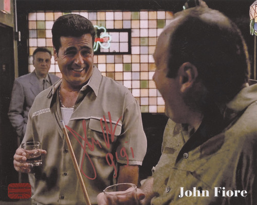 John Fiore The Sopranos signed 8x10 Johnny Sack No Logo | Sopranos