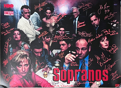 The Sopranos Original Stern Pinball Backglass Translite Signed by 27 ...