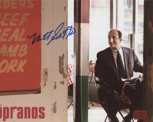 Matt Servitto The Sopranos signed 8x10 Sitting Satriales | Sopranos