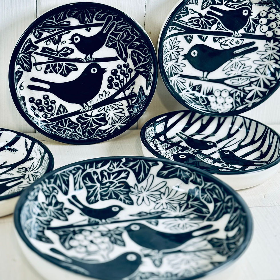 Leaping Hare Sgraffito Works | HECeramics