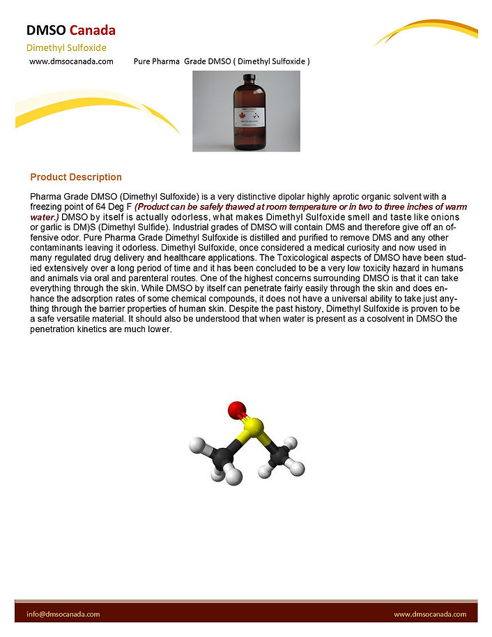 DMSO Canada - DMSO Information.